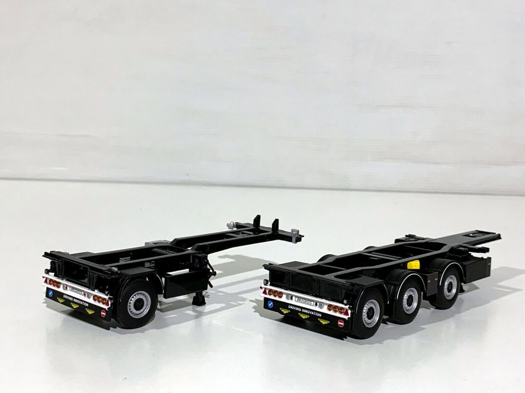 2 connect combi trailer 1+3 axle for container "Broshuis",WSI Truck ...