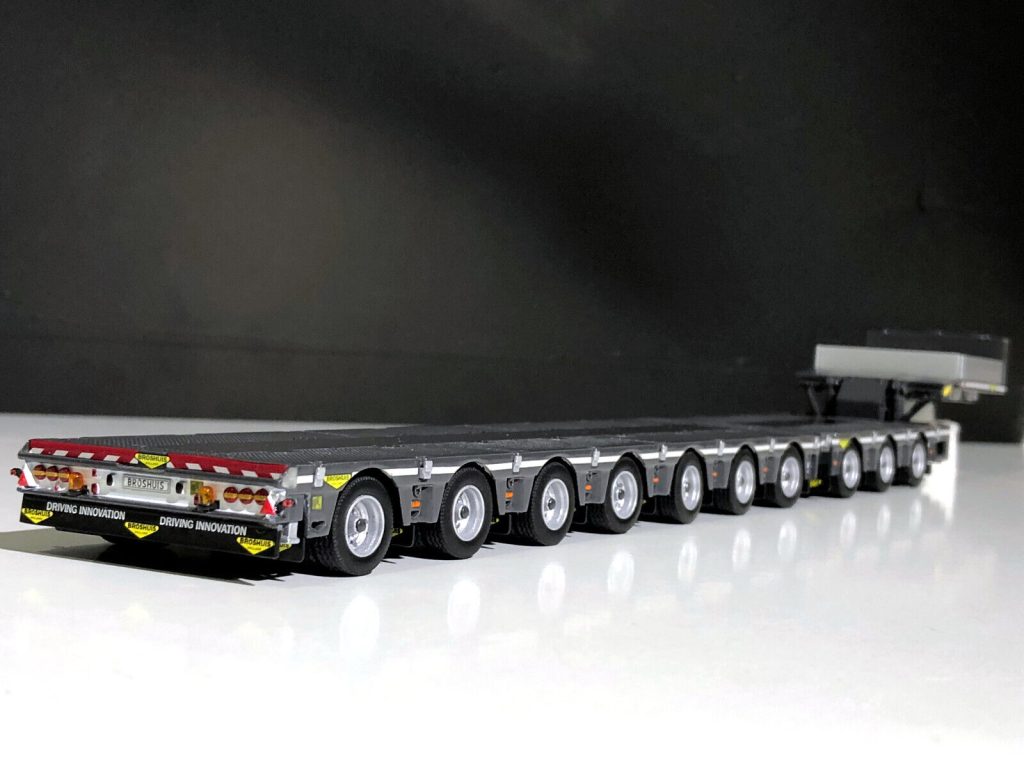 low loader trailer 10 axle(extendable) "Broshuis",WSI truck Models ...