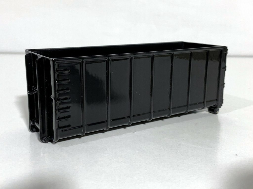 Hooklift container black 40m3,WSI Truck Models - Modeltruckland