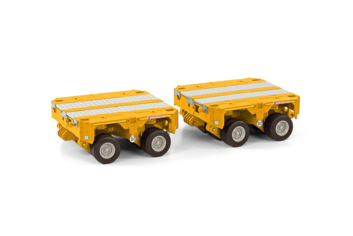 scheuerle intercombi trailer part-set 2 axle in yellow (2x),WSI Truck ...