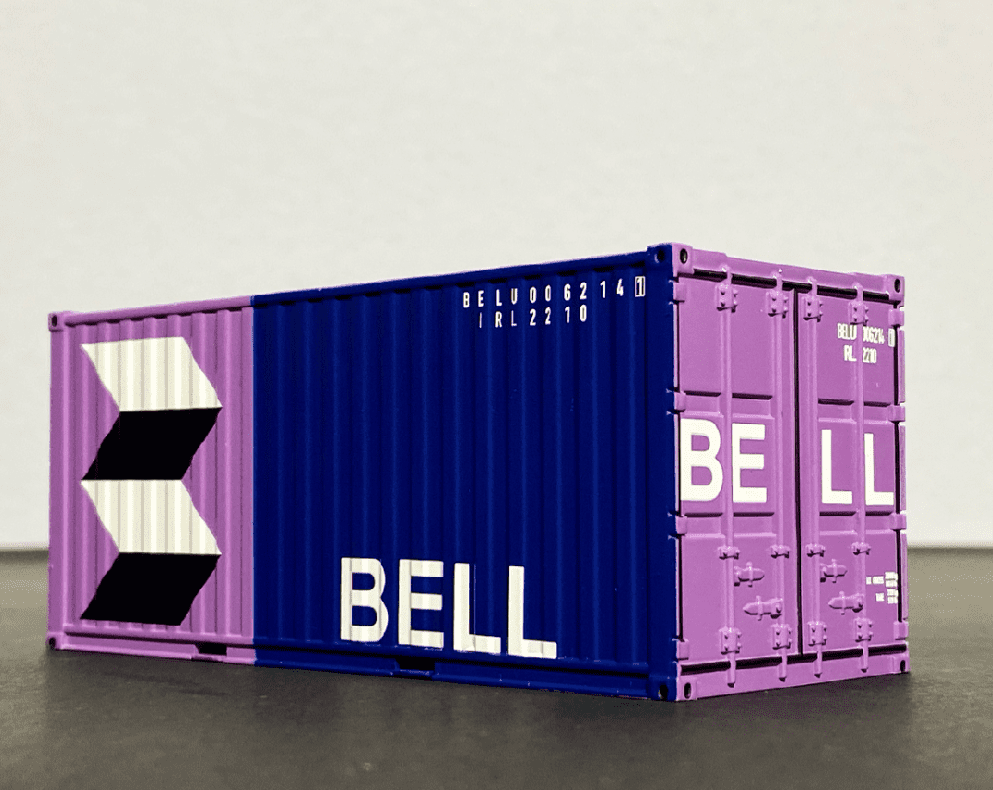 20Ft container "Bell",WSI Truck Models - Modeltruckland