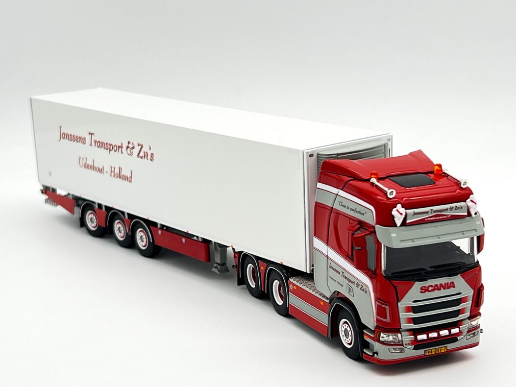 Scania R highline 6x2 tridec reefer trailer Janssens Transport WSI ...
