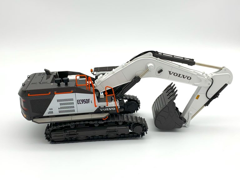 Volvo EC950F excavator in white,construction vehicle,WSI Truck Models ...