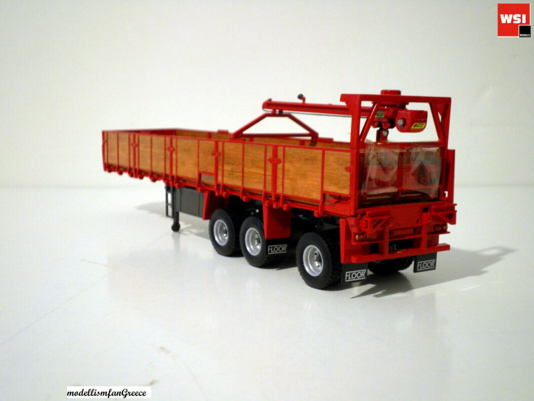 classic brick trailer 3 axle with Kennis crane WSI Truck Models ...