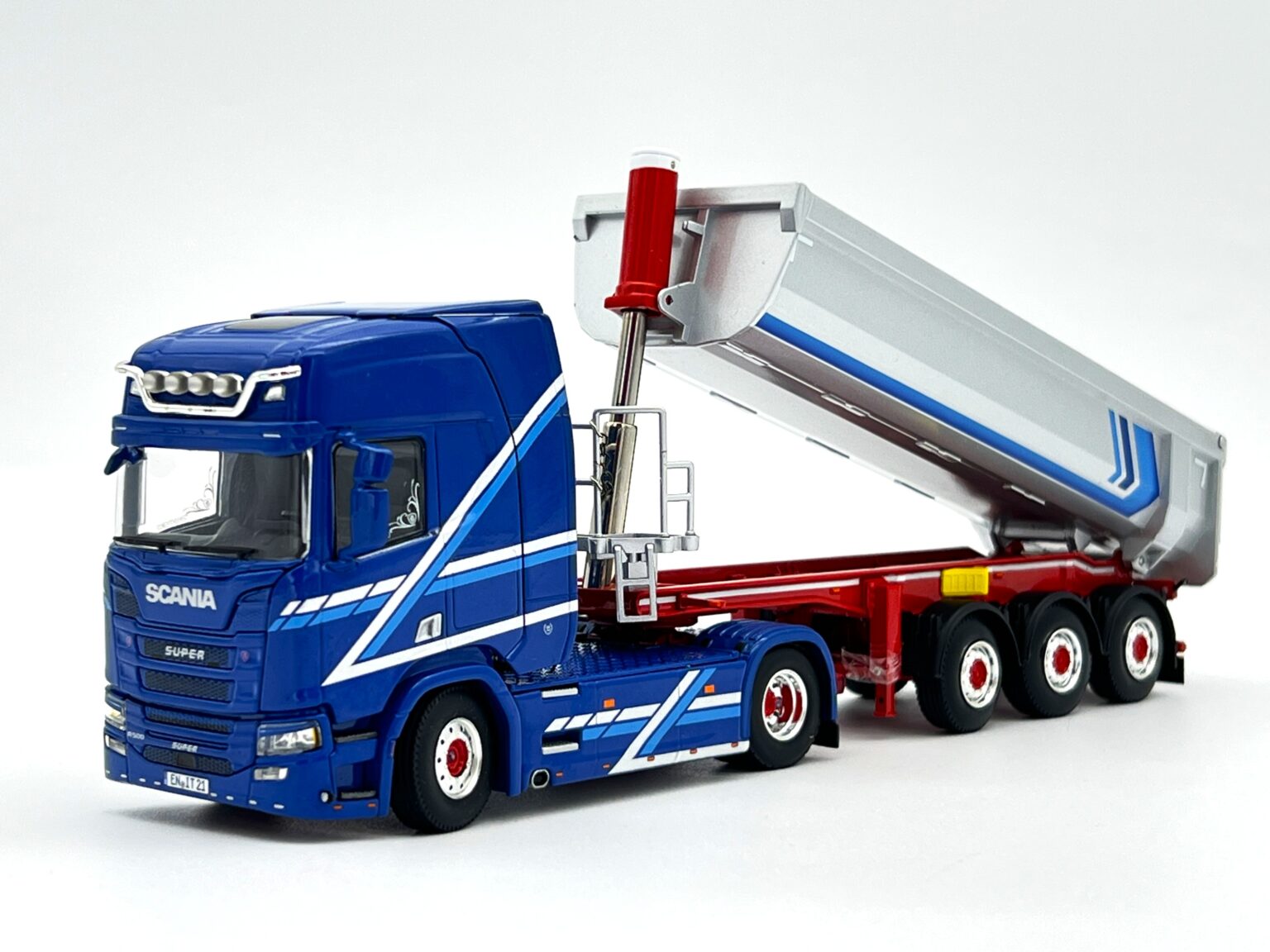 Scania R highline CR20H 4x2 half pipe tipper trailer Augst WSI Truck ...